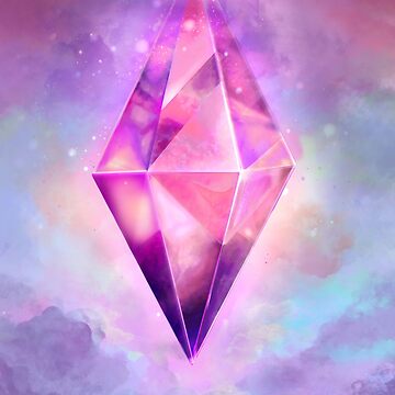 "Sims Pink Aesthetic Plumbob" Poster for Sale by JessiDeerArt | Redbubble