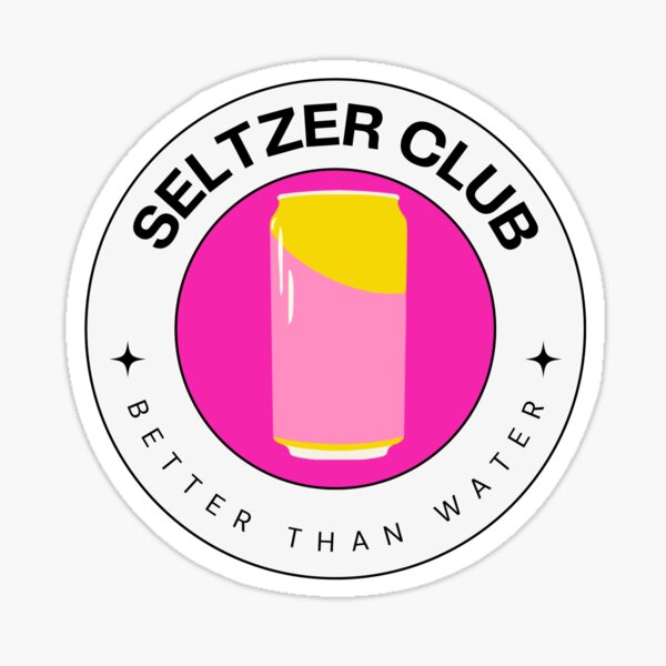 "Seltzer club" Sticker for Sale by amorgan1013 | Redbubble