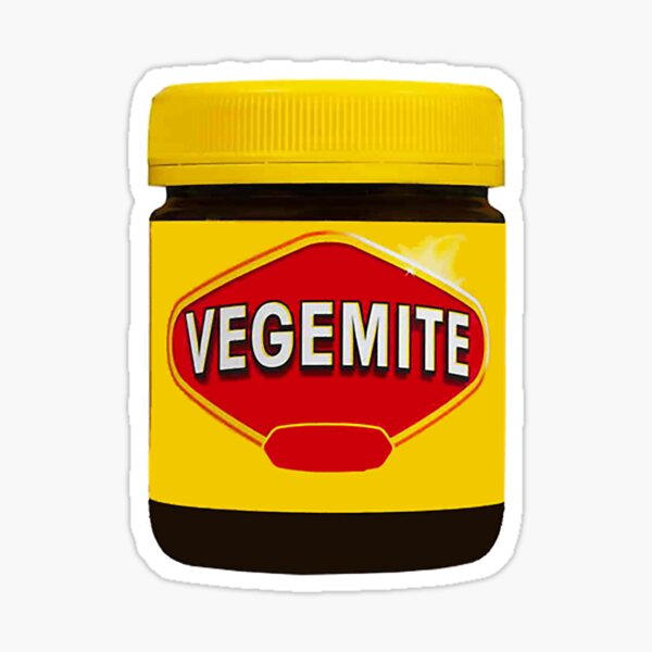 "Vegemite " Sticker for Sale by StrongnFreecd | Redbubble