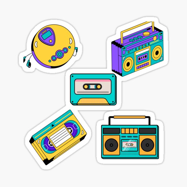 "Music Pop Art Sticker Pack Of 5" Sticker for Sale by Chargerpedia ...