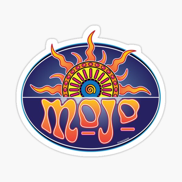 "Mojo Logo Yellow 2023" Sticker for Sale by MojoTheBand | Redbubble