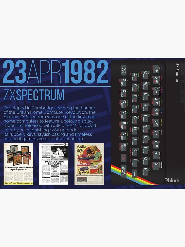 "ZX Spectrum - Computing History" Art Print for Sale by Phlum | Redbubble