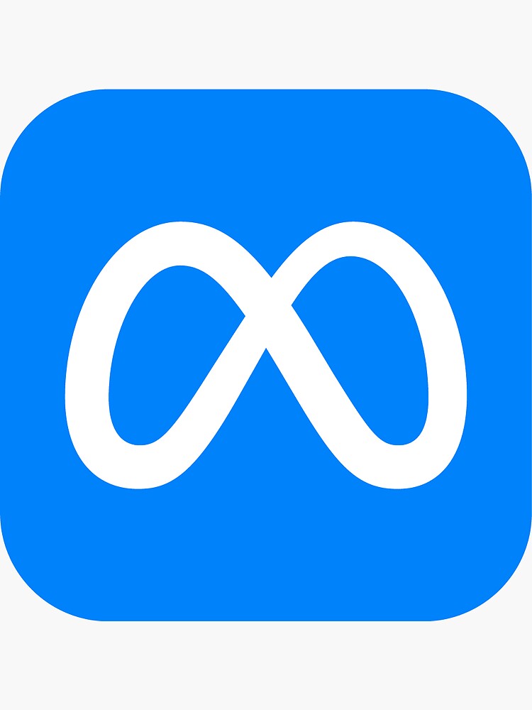 "meta AI facebook" Sticker for Sale by developerfriday | Redbubble