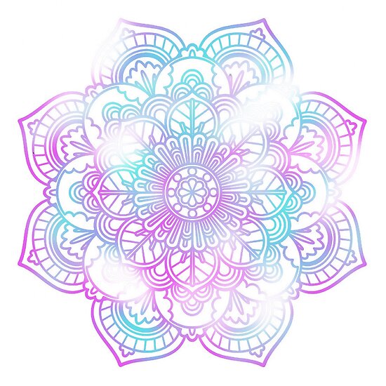 "Pastel coloured mandala" Poster by qlobba | Redbubble