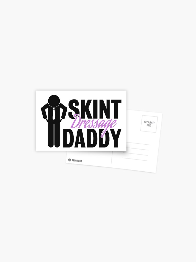 "Skint Dressage Daddy logo" Postcard for Sale by DressageDaddy | Redbubble