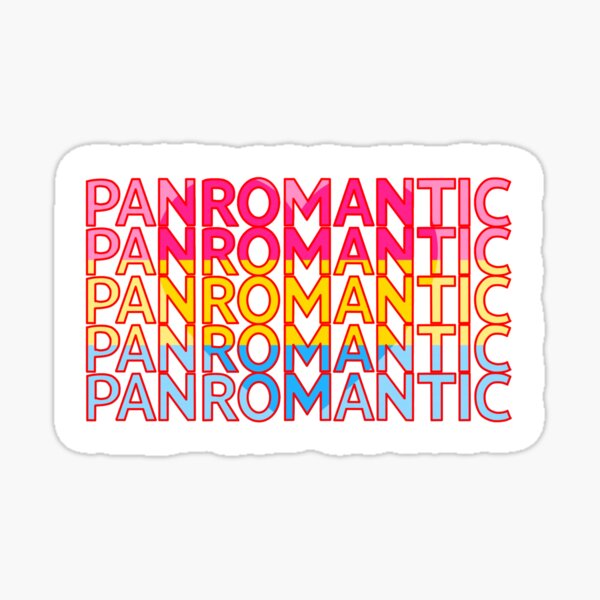 "Thank You Bag Panromantic" Sticker for Sale by perpetuallyConf | Redbubble