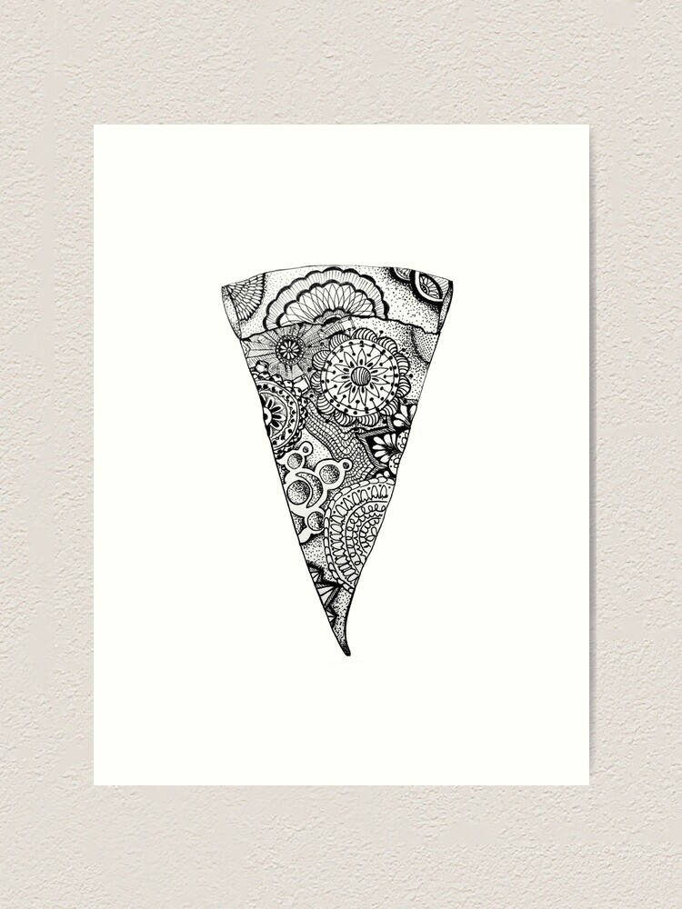 "Pizza mandala" Art Print for Sale by ghjura | Redbubble