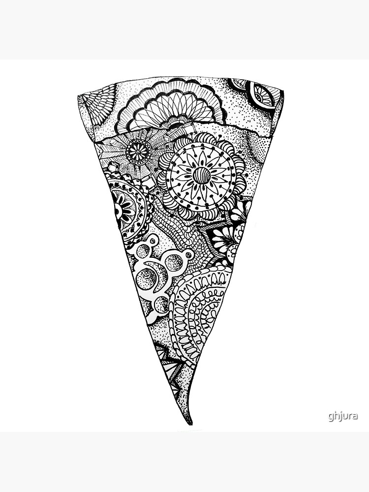 "Pizza mandala" Art Print for Sale by ghjura | Redbubble
