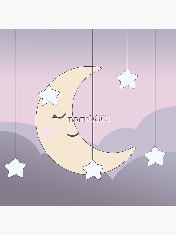 "Lua Moon" Sticker for Sale by mpmi0801 | Redbubble