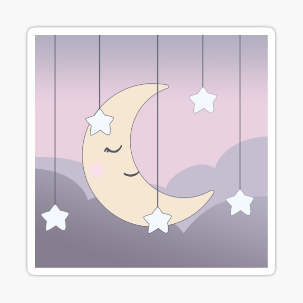 "Lua Moon" Sticker for Sale by mpmi0801 | Redbubble