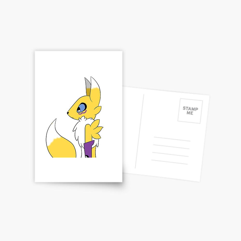 "Chibi Renamon Transparent " Sticker for Sale by Beelzebub123 | Redbubble