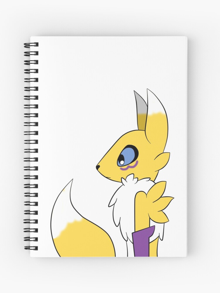 "Chibi Renamon Transparent " Journal for Sale by Beelzebub123 | Redbubble