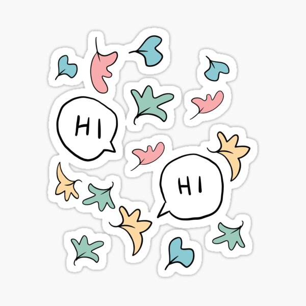 "hi" Stickerundefined by emeperez | Redbubble