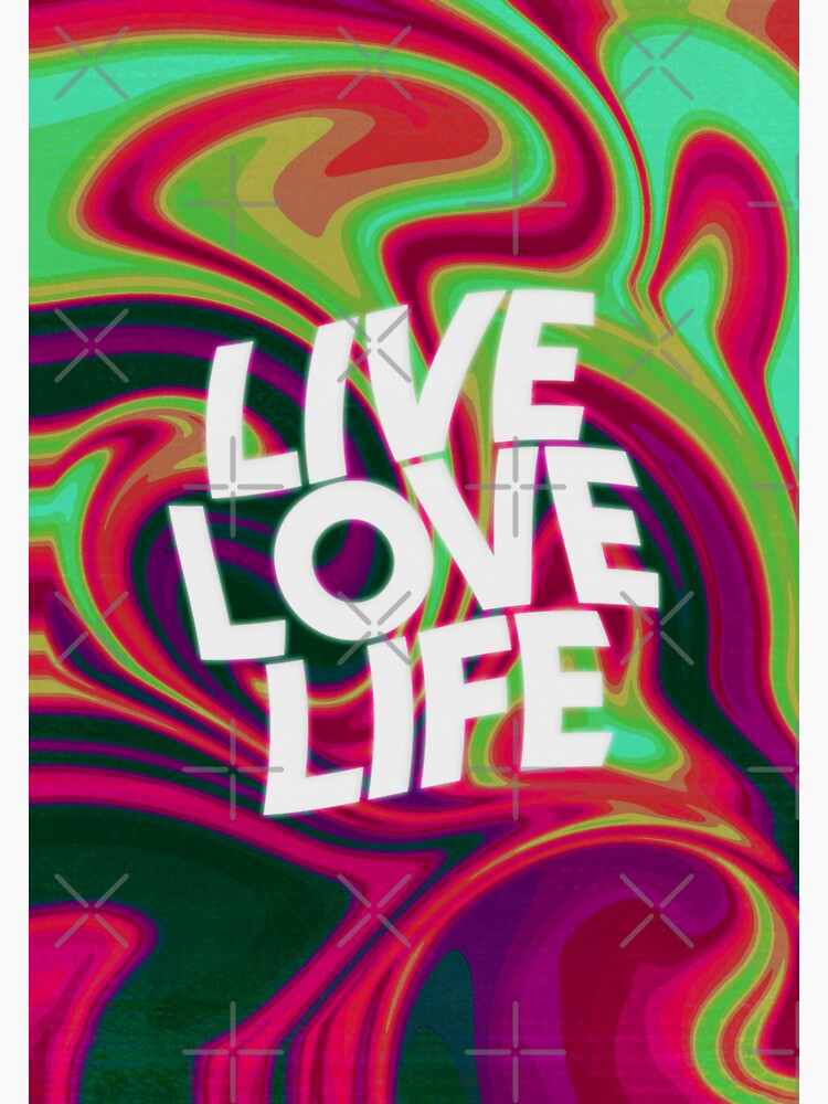 "LIVE LOVE LIFE" Sticker for Sale by Abstrxct | Redbubble
