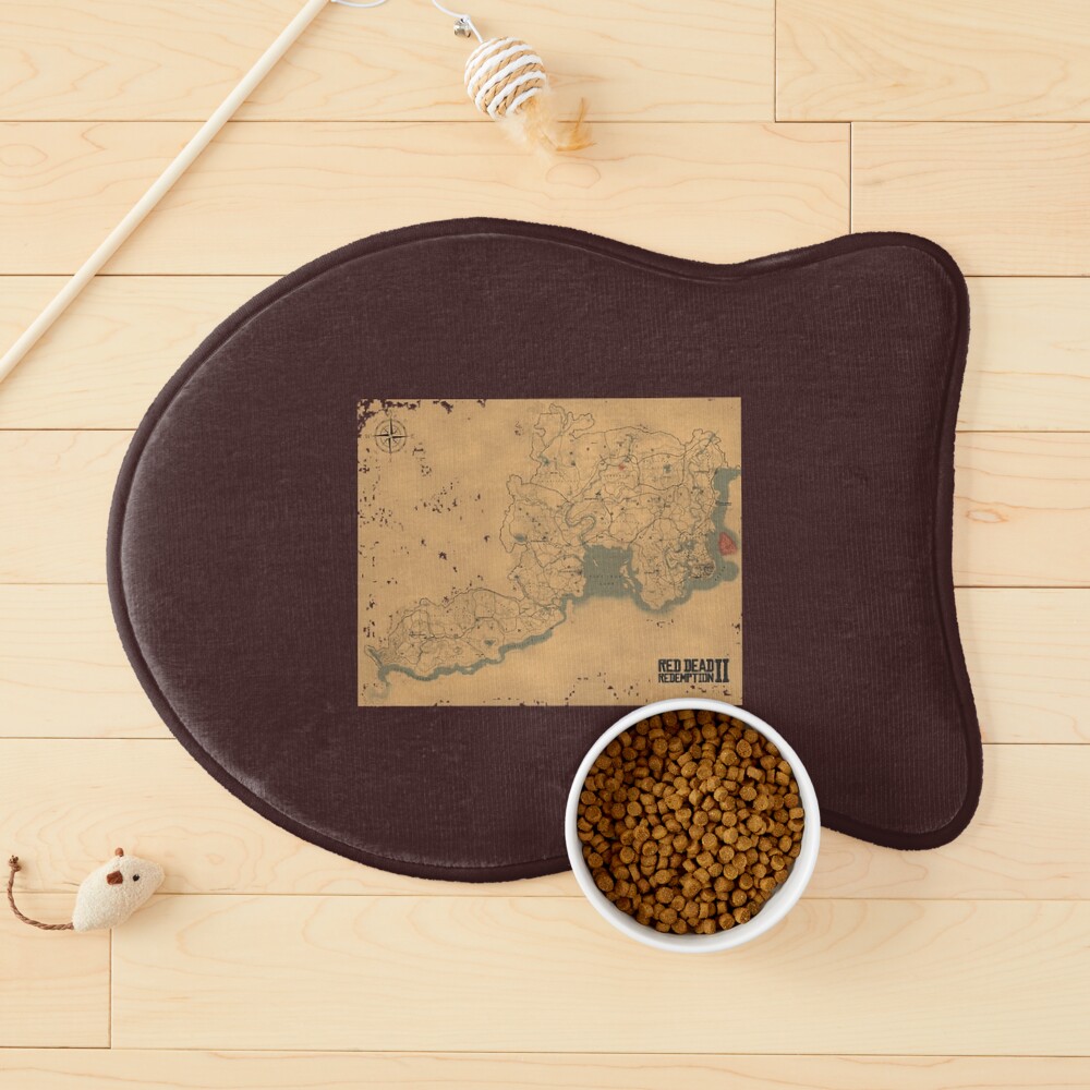 "Red Dead Redemption 2 Map- RDR2 Map" Art Board Print for Sale by ...