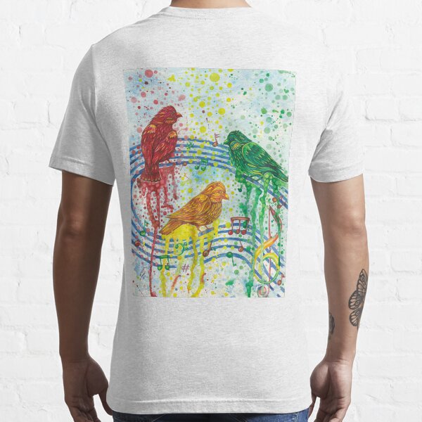 "Three Little Birds" T-shirt for Sale by WendyFranzArt | Redbubble ...