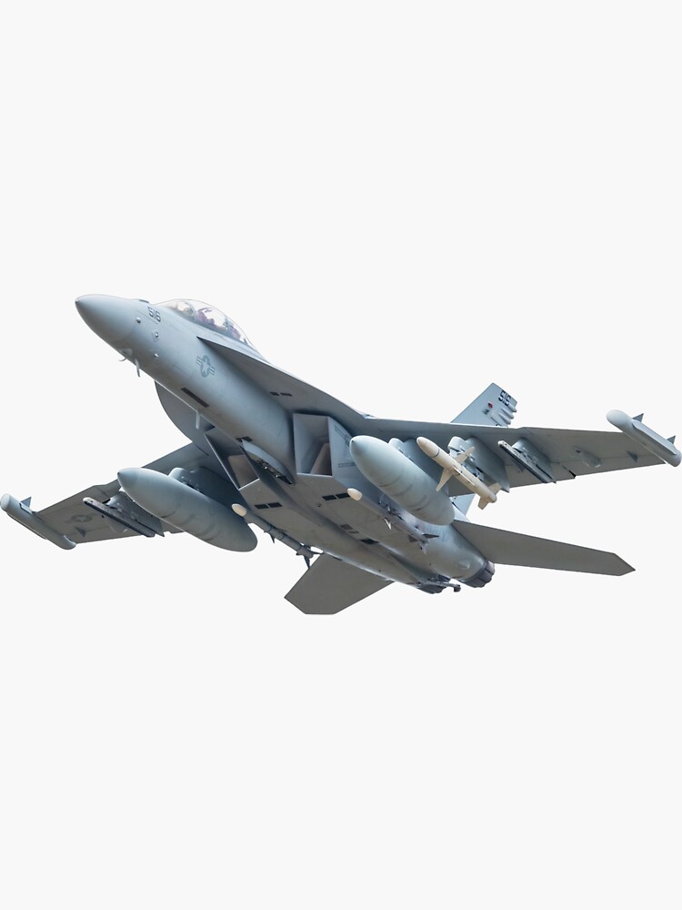 "Armored F18 Super Hornet Fighter Aircraft " Sticker for Sale by ...