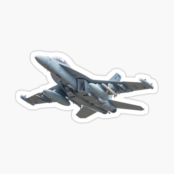 "Armored F18 Super Hornet Fighter Aircraft " Sticker for Sale by ...