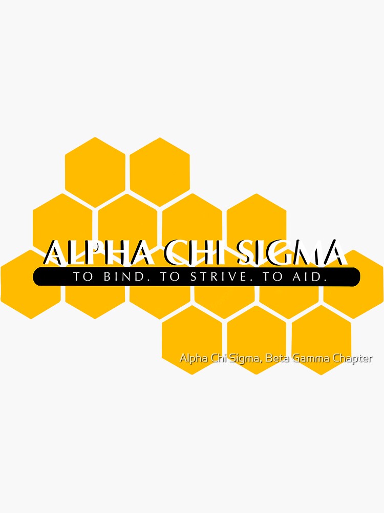 "Alpha Chi Sigma Bee Hive" Sticker for Sale by Alpha Chi Sigma, Beta ...
