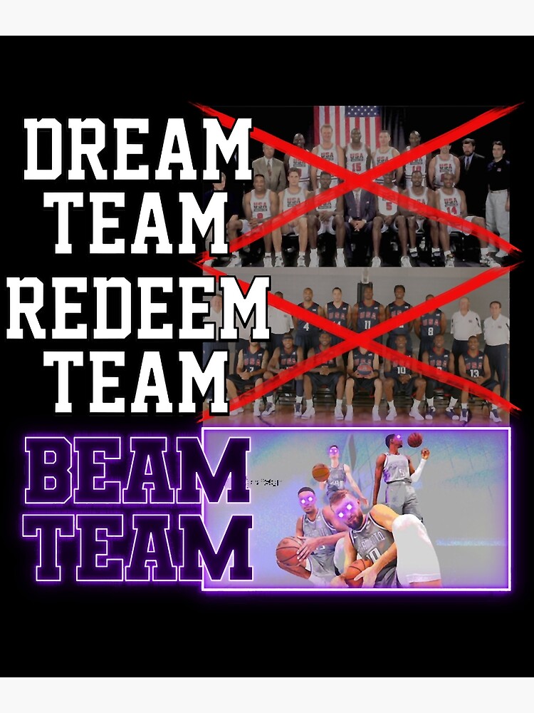 "Beam Team - Funny Sacramento Kings Basketball Meme" Postcard for Sale ...