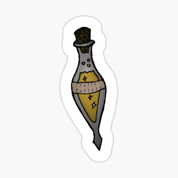 "Felix felicis" Sticker for Sale by LuckyCauldron | Redbubble