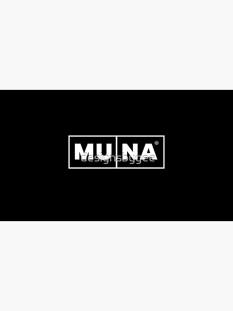 "MUNA | White Logo " Sticker for Sale by designsbygee | Redbubble