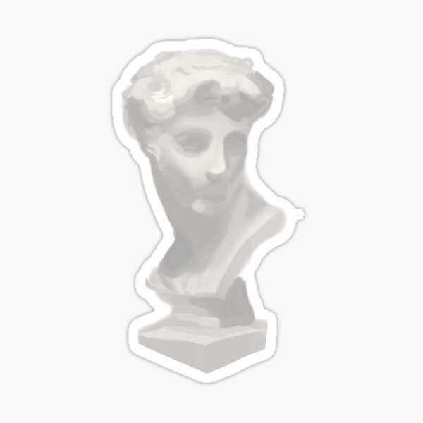 "Greek statue bust" Sticker for Sale by ScratCentral | Redbubble