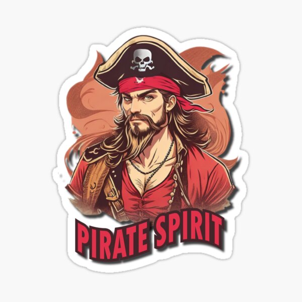 "Pirate Spirit" Sticker for Sale by Antonio Gurdo | Redbubble