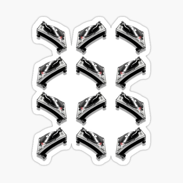 "CLASSIC TURNTABLE DJ" Sticker by MarcosCarvalho | Redbubble