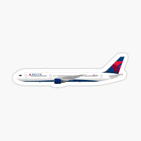 "Delta Air Lines Boeing 767-400ER" Sticker for Sale by CzechFloridaMan ...