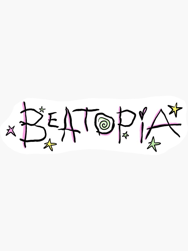 "Pastel Beatopia Tag" Sticker for Sale by gps06 | Redbubble