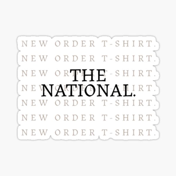 "new orderlyrics Fitted " Sticker for Sale by voiconki31 | Redbubble