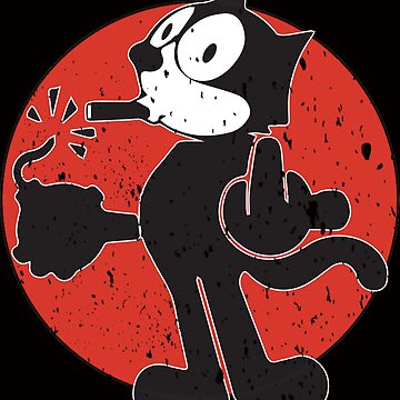 Sticker for Sale mit "Felix Cat Bomb T-Shirt" von KrystWalker | Redbubble