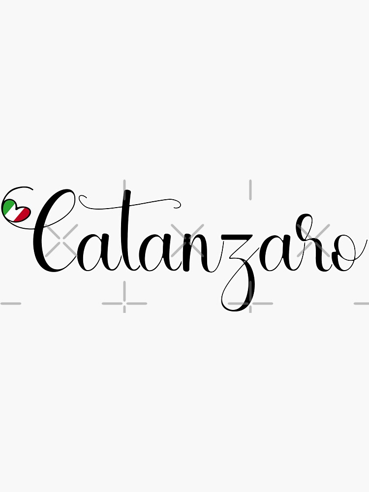"Catanzaro With Italian Heart - I Love Catanzaro" Sticker for Sale by ...