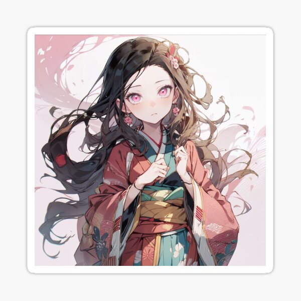 "Cute anime girl art" Sticker for Sale by KawaiiCharms | Redbubble