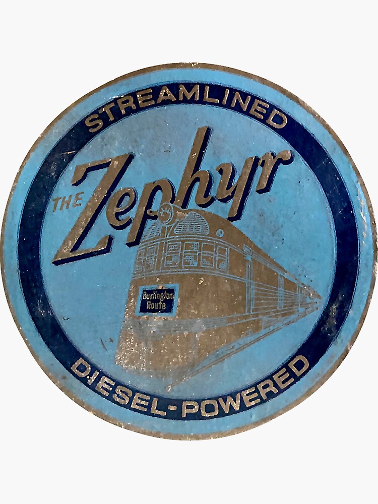 "The Zephyr Streamlined Diesel Powered" Sticker for Sale by wildervalde ...