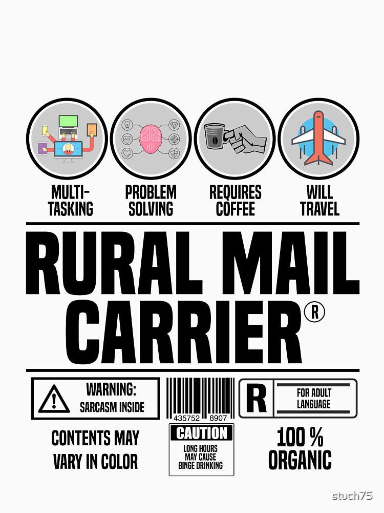 "Rural Mail Carrier" T-shirt for Sale by stuch75 | Redbubble | rural ...