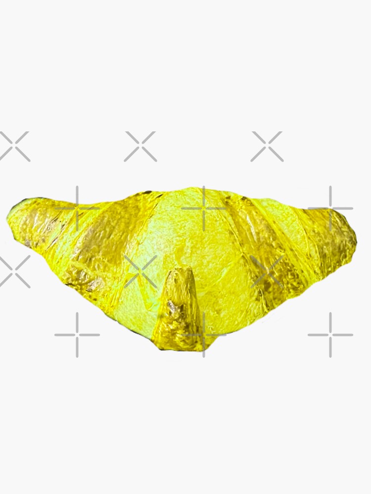 "Pop Art Croissant No. 3" Sticker for Sale by asanaworld | Redbubble