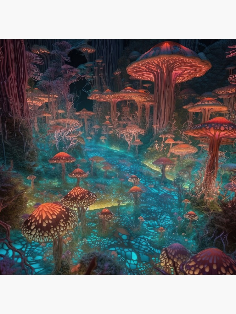 "Mycelium World 1" Poster for Sale by stemfourvisual | Redbubble