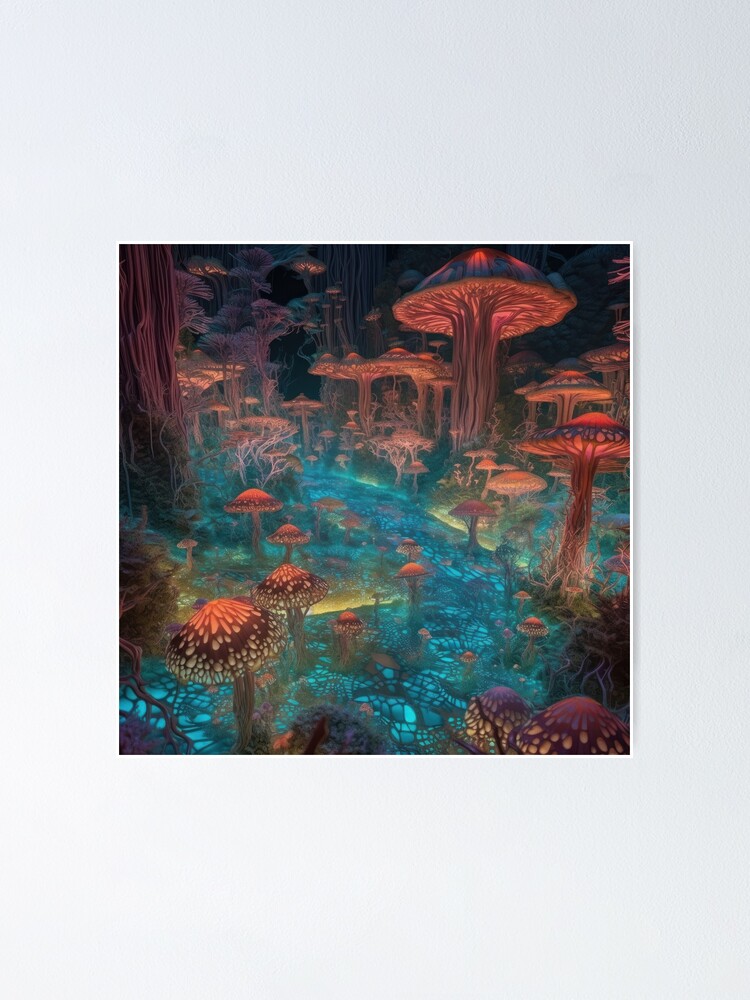 "Mycelium World 1" Poster for Sale by stemfourvisual | Redbubble