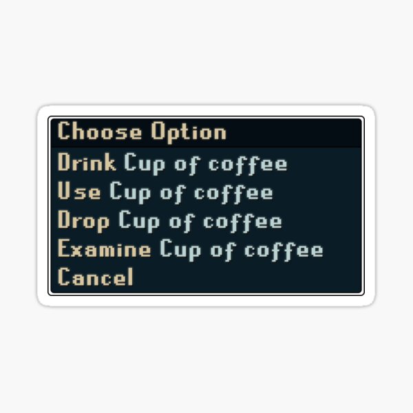 "OSRS RS3 Runescape Gamer CoffeeMug " Sticker for Sale by Bowenabc ...