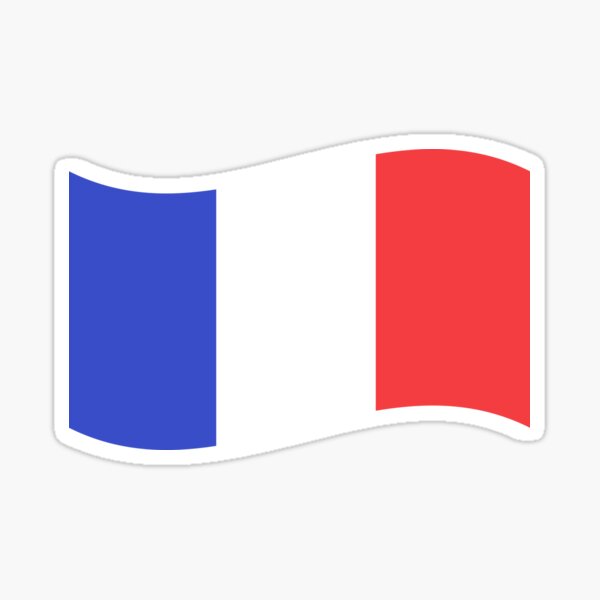 "French Flag" Sticker for Sale by MelissaSaunders | Redbubble