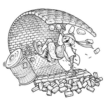 "Jack the Wall Ripper" Sticker for Sale by DarwinAlcazar | Redbubble