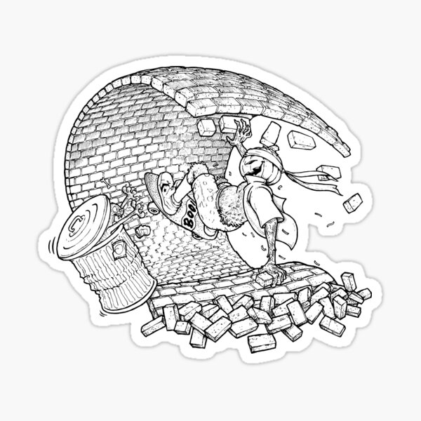 "Jack the Wall Ripper" Sticker for Sale by DarwinAlcazar | Redbubble