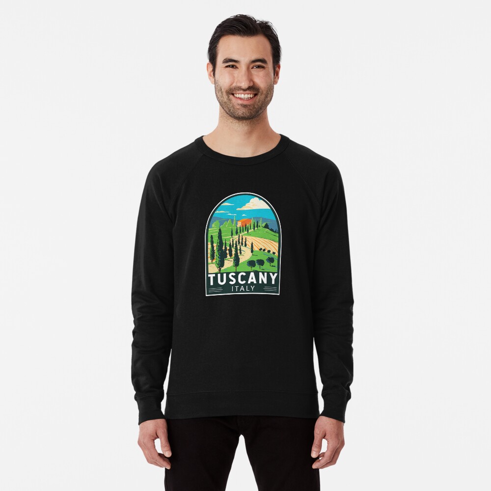 "Tuscany Italy Vineyard Travel Retro Emblem" Sticker for Sale by ...