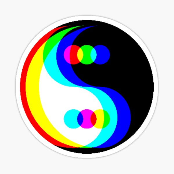 "ying yang" Sticker for Sale by Gomaoli | Redbubble