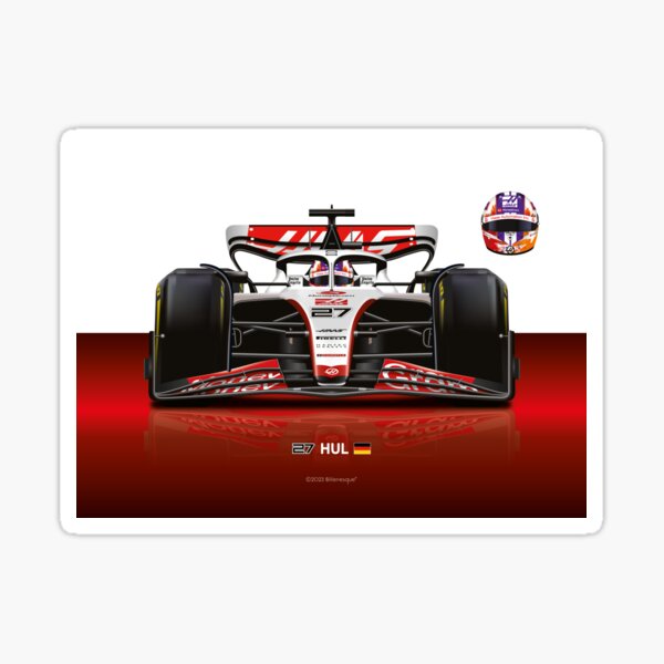 "Nico Hulkenberg 2023 Formula 1 Haas Racing Car" Sticker for Sale by ...