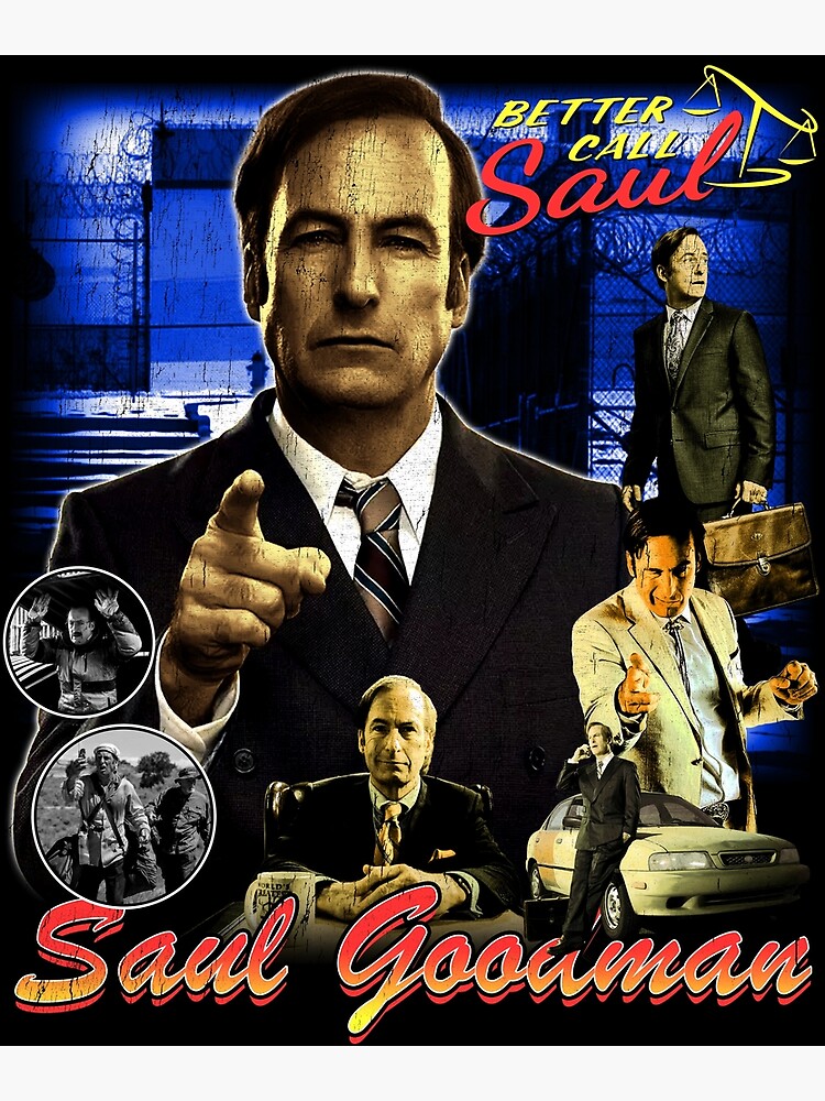 "Saul goodman vintage 90s bootleg design" Poster for Sale by BVNK ...