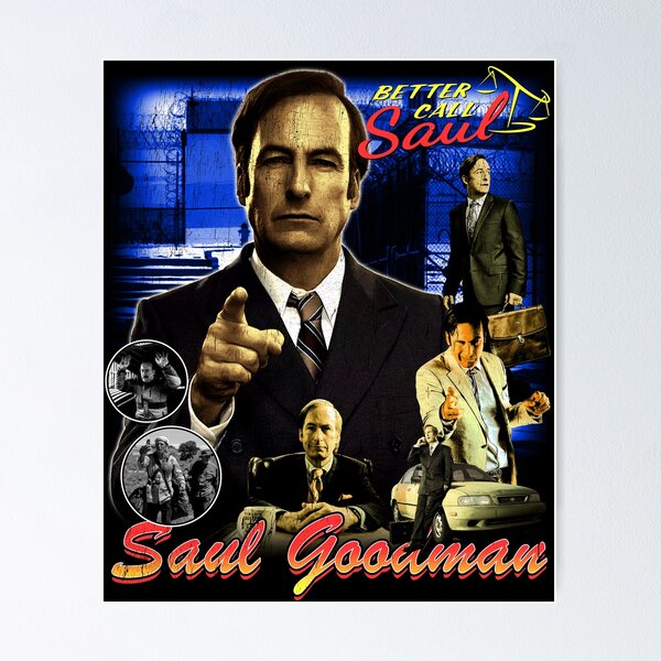 "Saul goodman vintage 90s bootleg design" Poster for Sale by BVNK ...