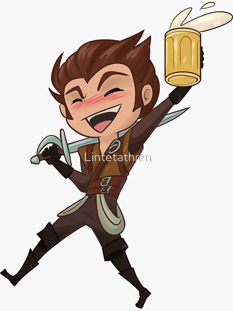 "Chibi Cayden Cailean" Sticker for Sale by Lintetathren | Redbubble